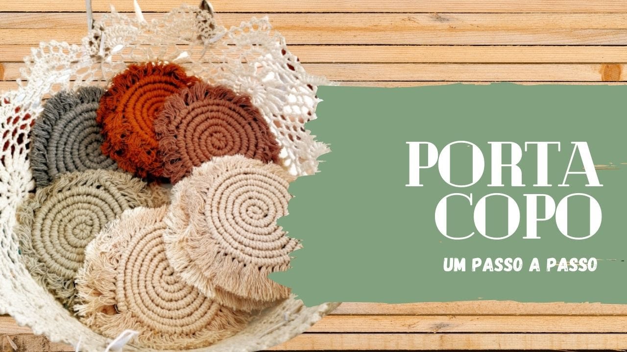 PASSO A PASSO: Porta Copo de MACRAMÊ - YouTube