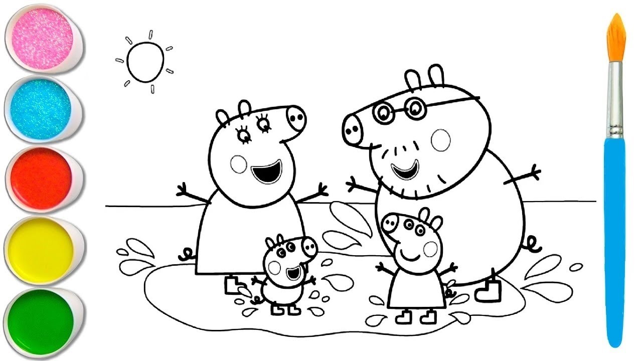 My Peppa Pig Best Video Drawing, Painting and Coloring for Kids and ...