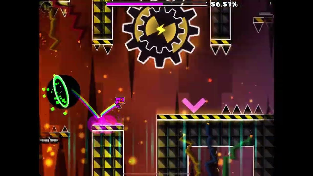 Geometry Dash Custom Levels - Thunder Factory (by Erikenox) - YouTube