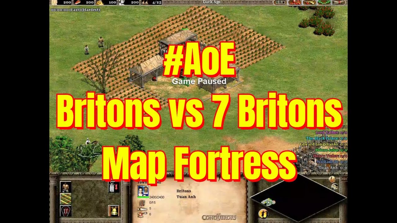 Age of Empires II | Britons vs 7 Britons | Map: Fortress | 10.02.2025 ...