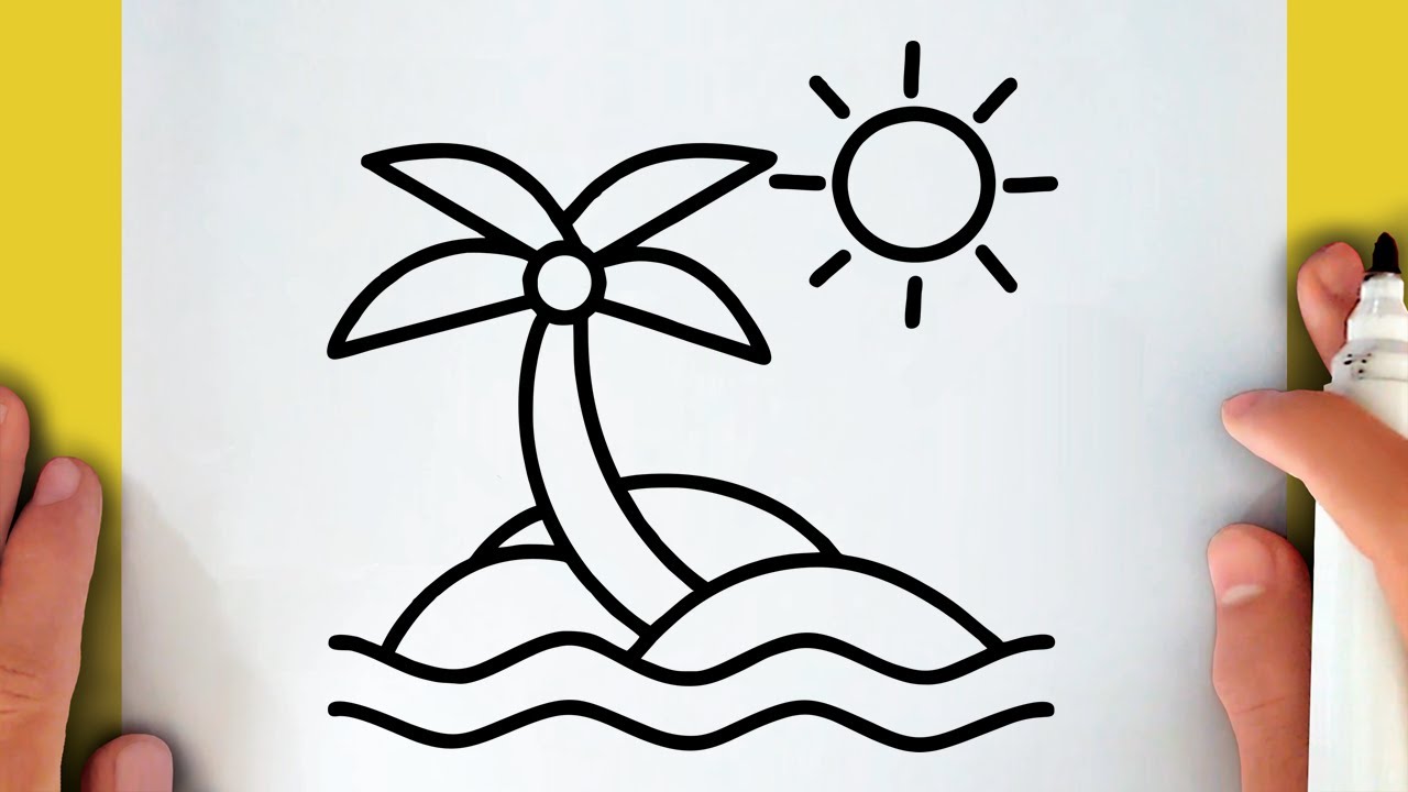 HOW TO DRAW AN ISLAND - YouTube