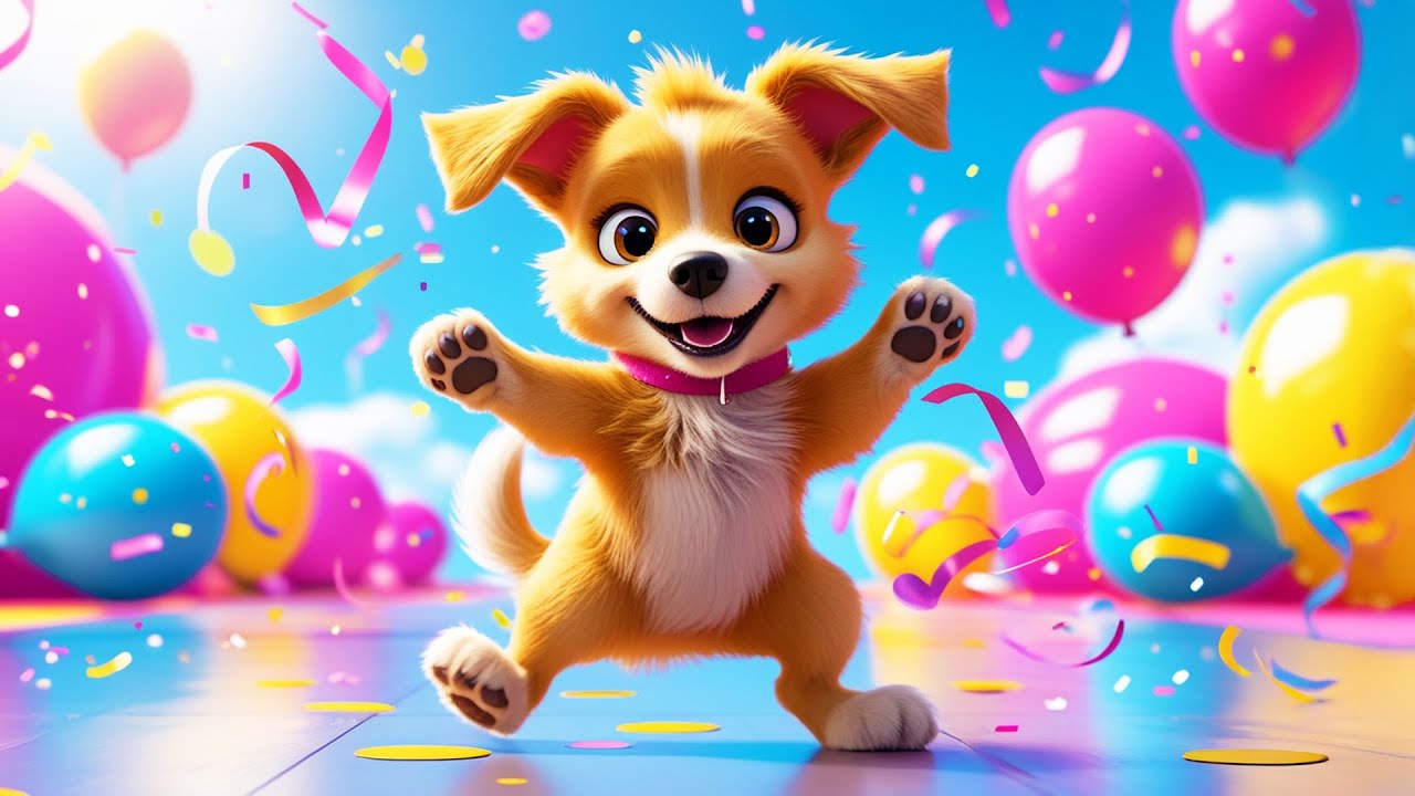 Cute Puppies Do The Hokey Pokey | Nursery Rhymes for Toddlers ...