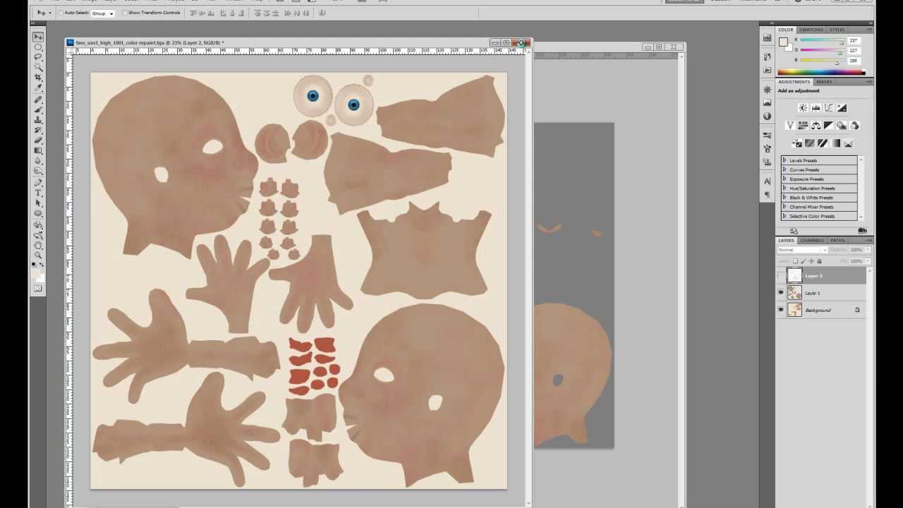 tutorial uvlayout - 10 de 09(!) - repaint_update - YouTube