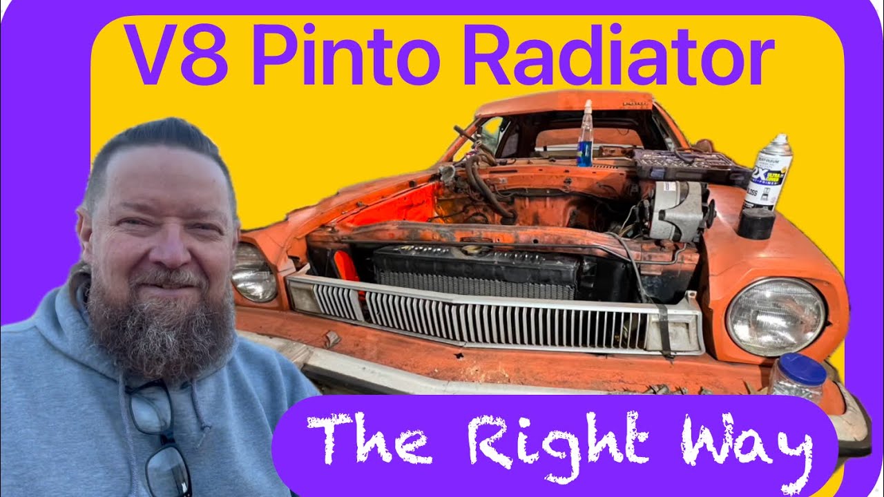 V8 Pinto Radiator. installed the “right way” easily - YouTube