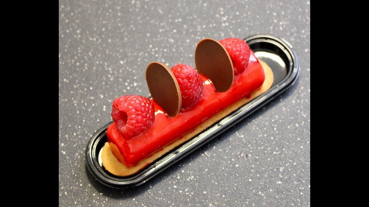 How to make a raspberry eclair. (fashion eclair). - YouTube