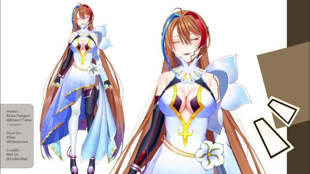 Live2D Showacase - Elula Fengari The 3rd Outfit [2022] [Give Me More Tier] - YouTube