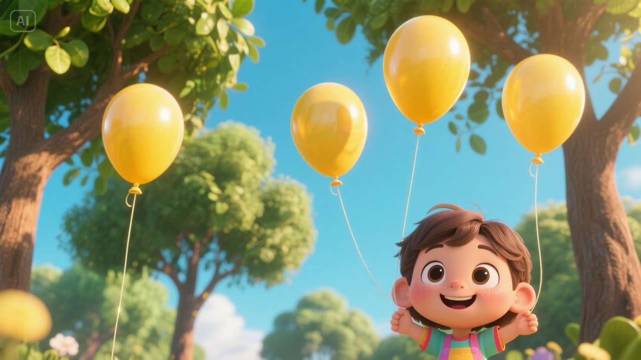 Count the Balloons – 1 to 20 Song | Fun Counting Adventure for Kids ...