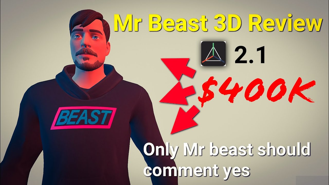 Motion animation I recreate Mr Beast 3D review - YouTube