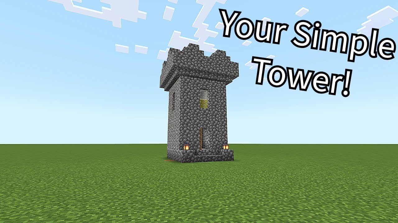 How To Build A Simple Castle Tower! - YouTube