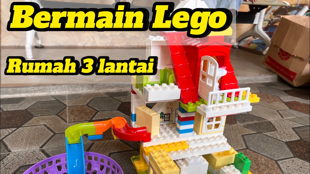 Bermain Lego | Membuat Rumah 3 lantai dari Lego - YouTube