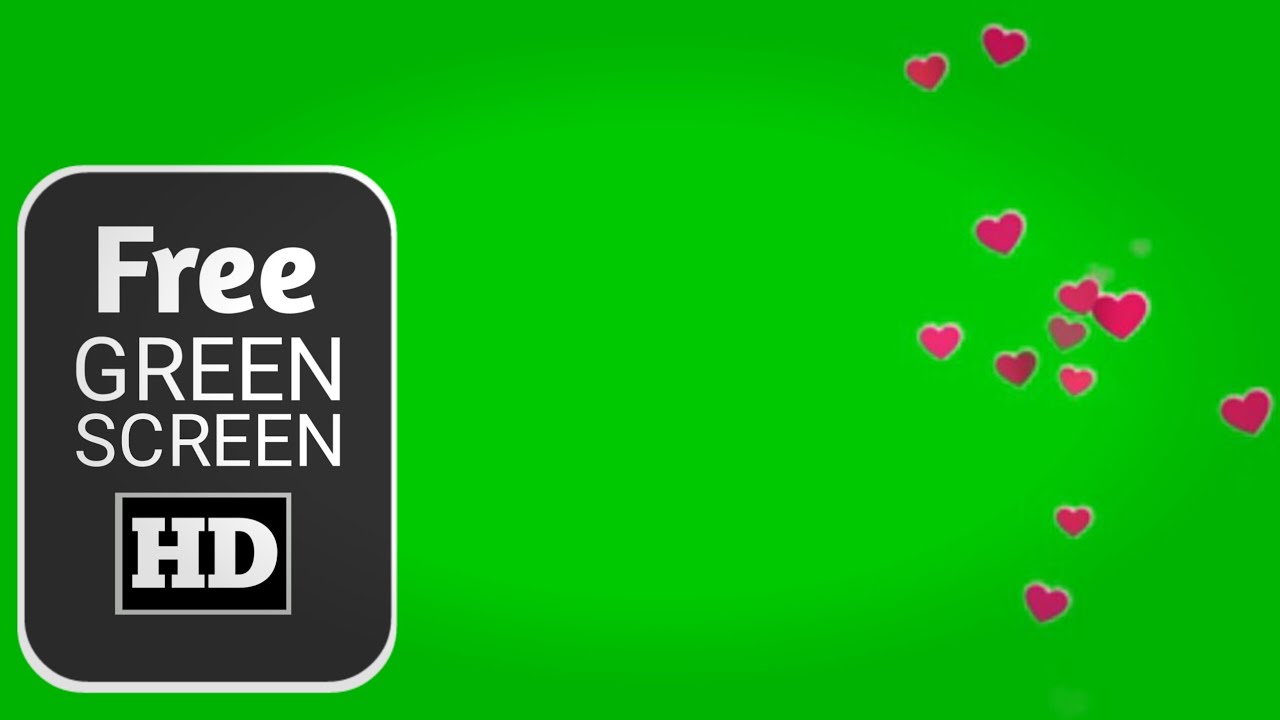 Heart effect green screen video | green screen heart flying video ...