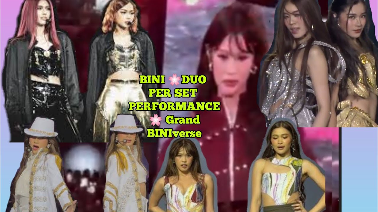 DUO🌸BINI PER SET PERFORMANCE AIAH STACEY, MALOI JHOANNA,SHEENA COLET ...