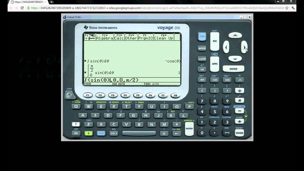 Voyage 200: Integración - YouTube