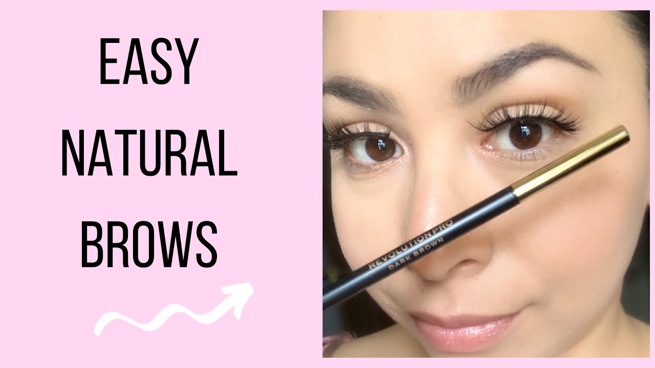 Natural Eyebrow Tutorial - YouTube