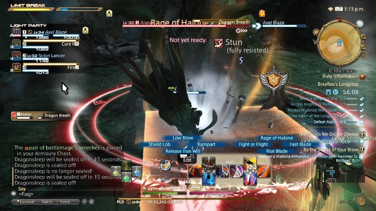 FINAL FANTASY XIV Online Axel blaze vs Aiatar - YouTube