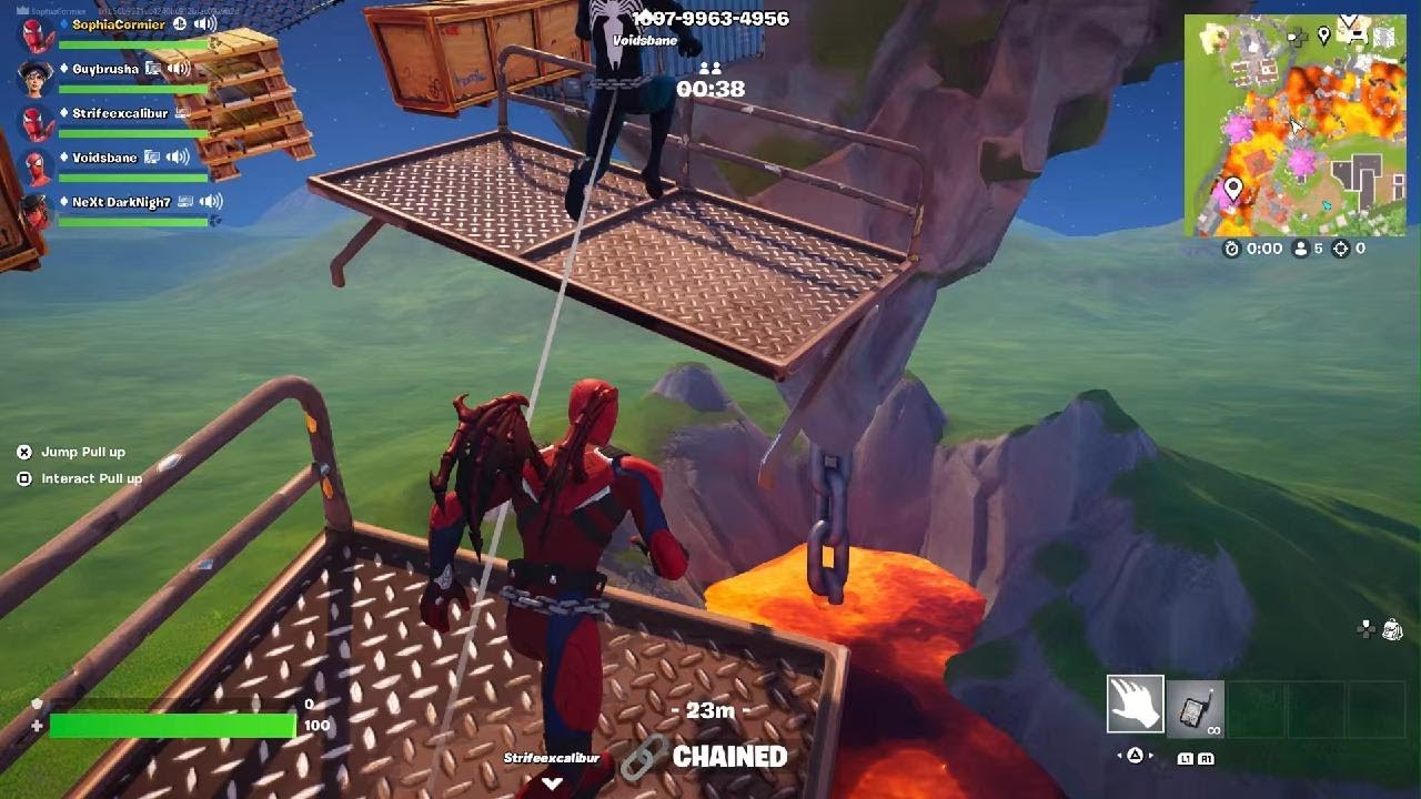 Fortnite - Chained Together - Void pulling me through the map - YouTube