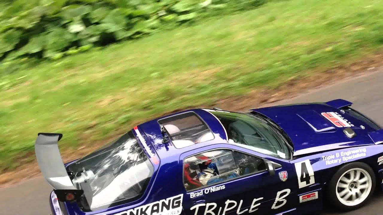3 Rotor 600bhp RX7 FC hillclimb sounds like an F1 car - YouTube