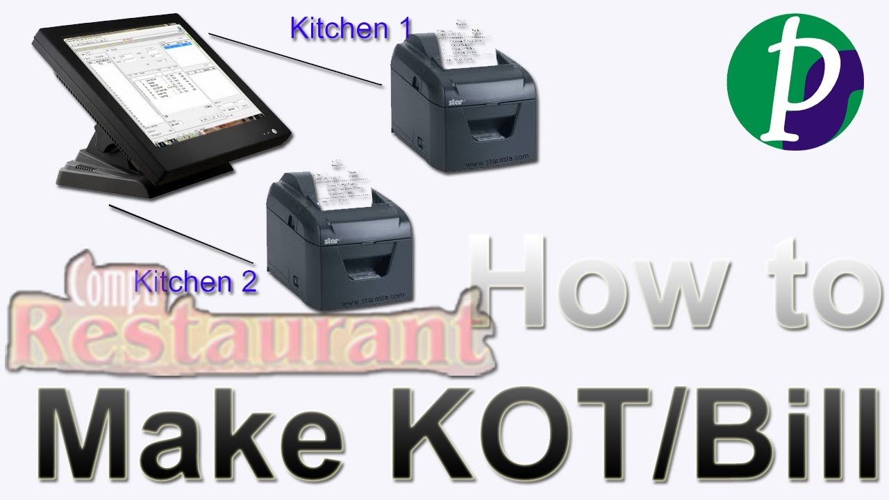 How to make KOT and Bill in Compu Restaurant Billing Software (Hindi ...