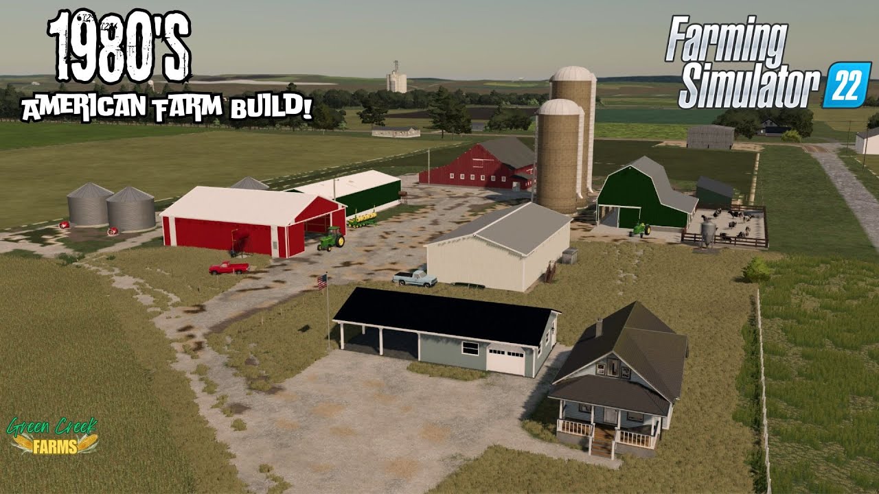 Building a 1980's American Farm! (Timelapse) Farming Simulator 22 - YouTube