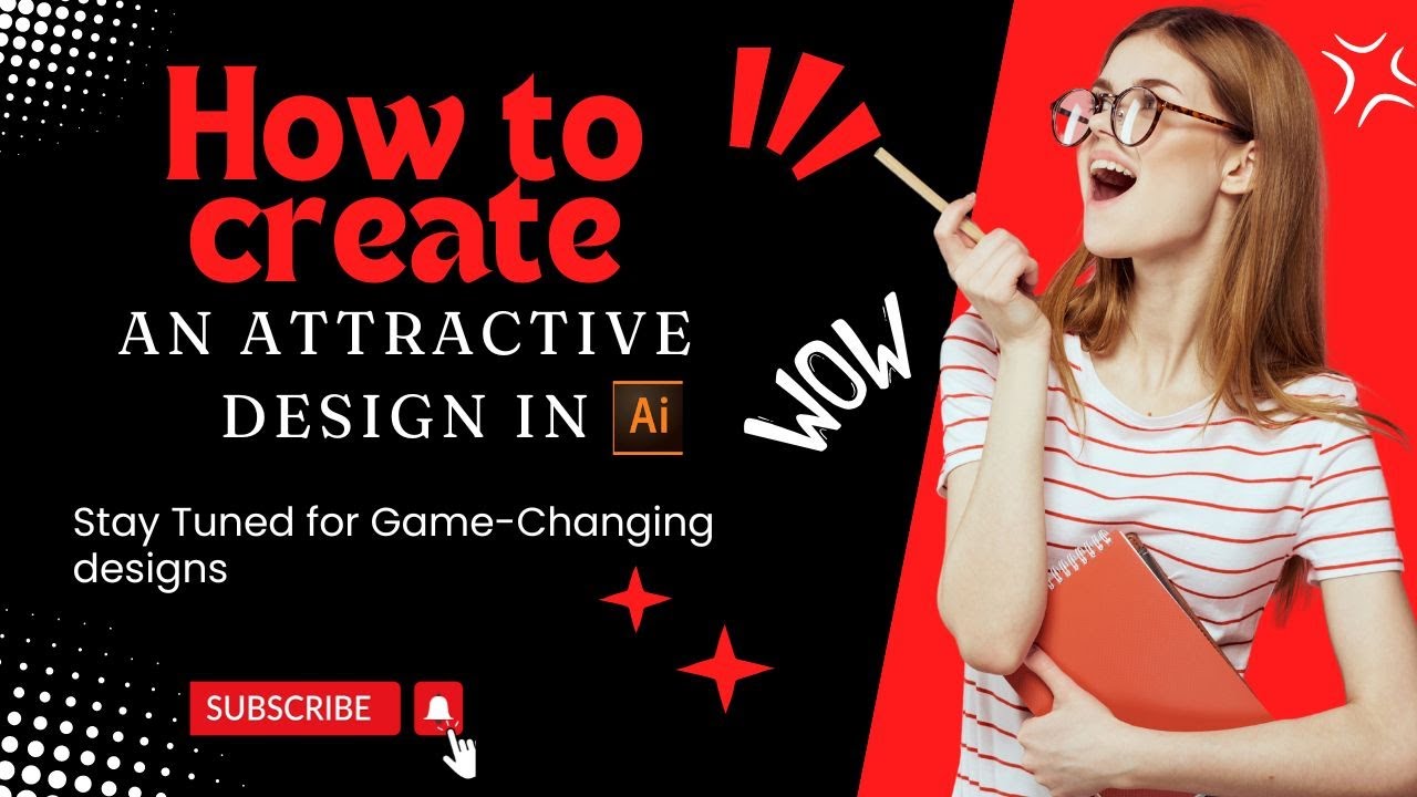 How to create an attractive design in adobe illustrater. - YouTube