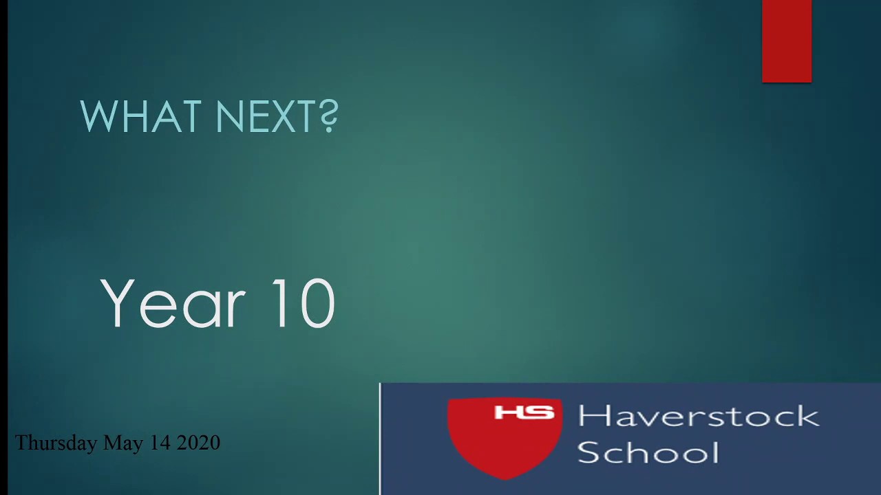 Year 10 Assembly May 20 2020-What next? - YouTube