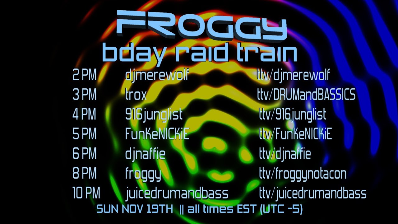 FROGGY'S BIRTHDAY RAID TRAIN - 2023-11-19 - YouTube