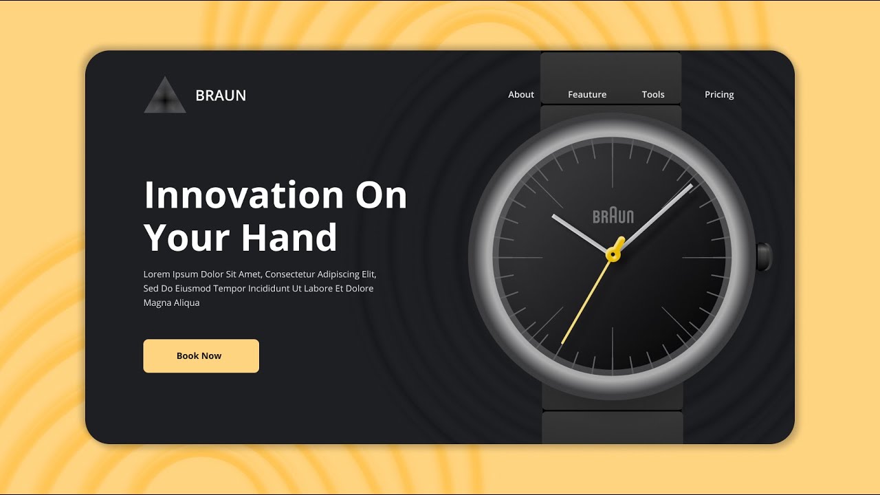 Simple Web design with ripple effect | Figma Tutorial - YouTube