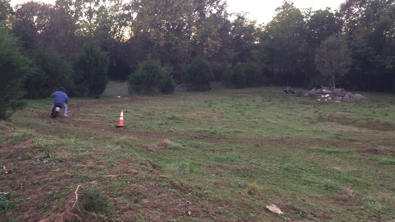 The start of our backyard Go Kart track - YouTube
