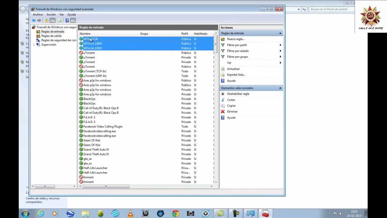 Como abrir los puertos, de forma segura MTA:SA server, Firewall - YouTube