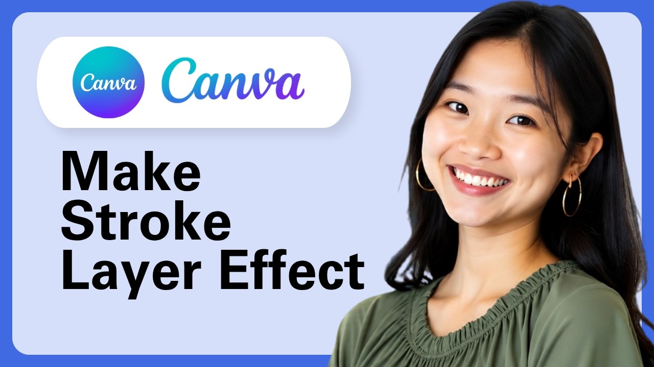 How To Make Stroke Layer Effect In Canva - YouTube