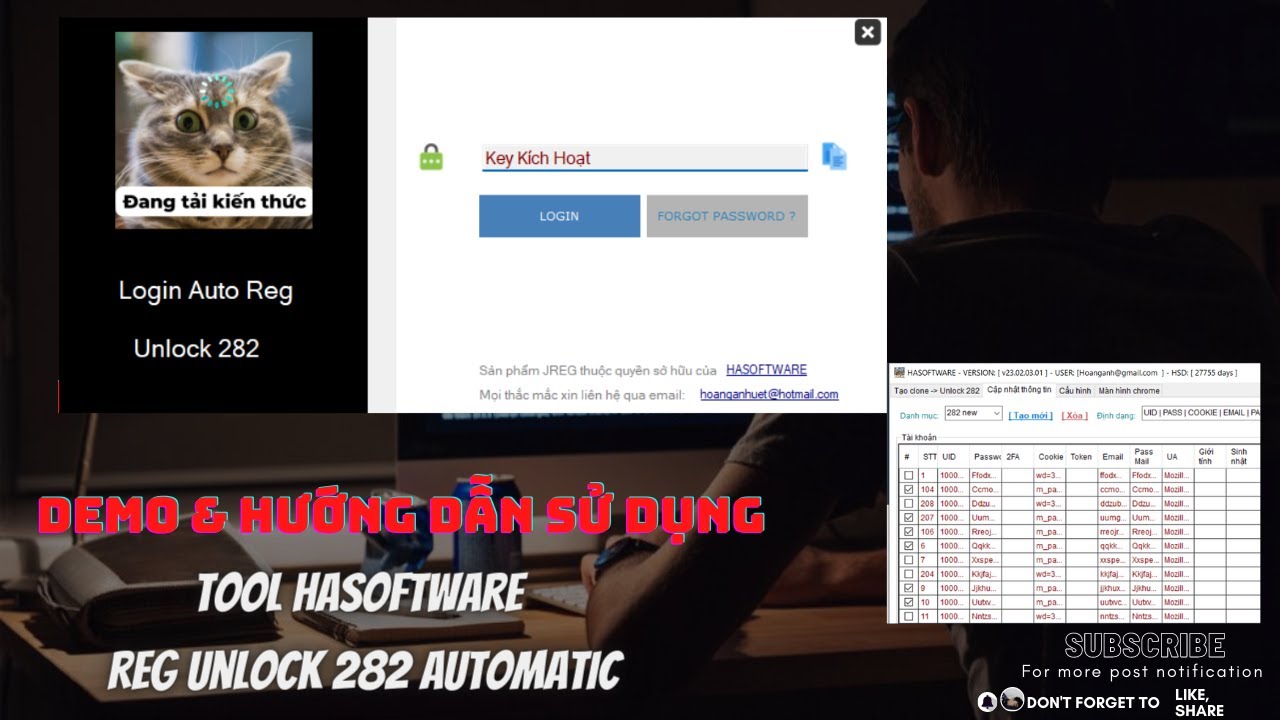 Hướng dẫn sử dụng Tool HASoftware Reg Unlock 282 Automatic - Nâng cao hiệu suất công việc của ...