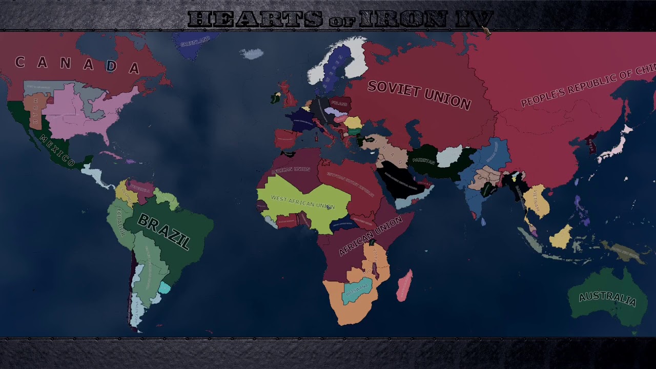Hearts of Iron 4: Red World - AI Only Timelapse #6 2010 - 2027 - YouTube