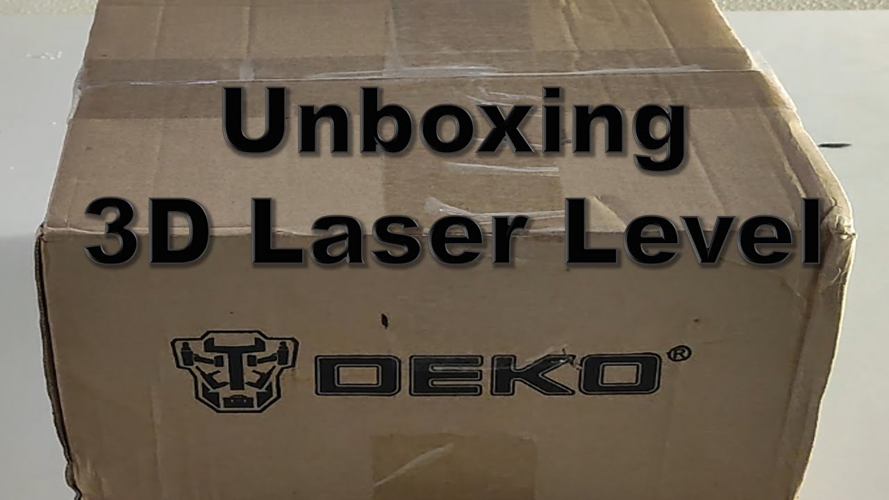 DEKO LL12-GTD Laser Level 12 Lines 3D with Remote Control Unboxing ...
