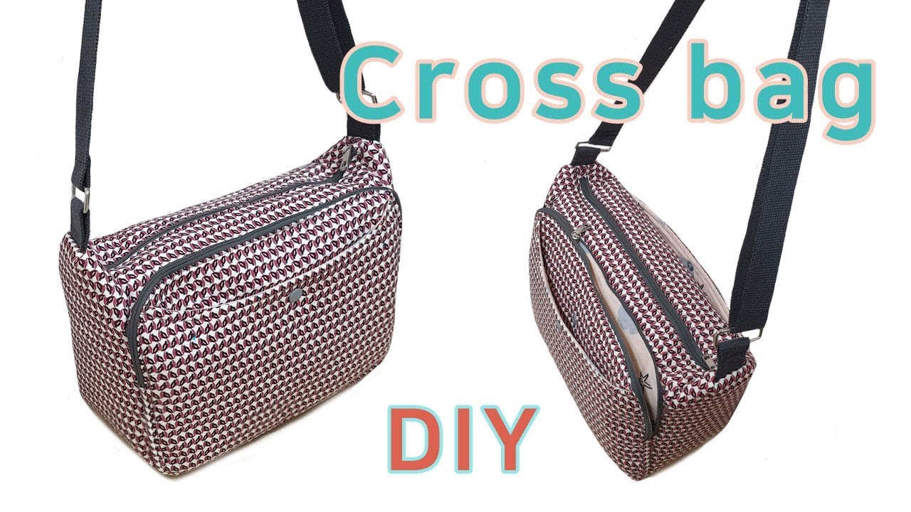 DIY cross bag/Cross bag making tutorial/Useful cross bag/실용적인 크로스백 만들기 ...