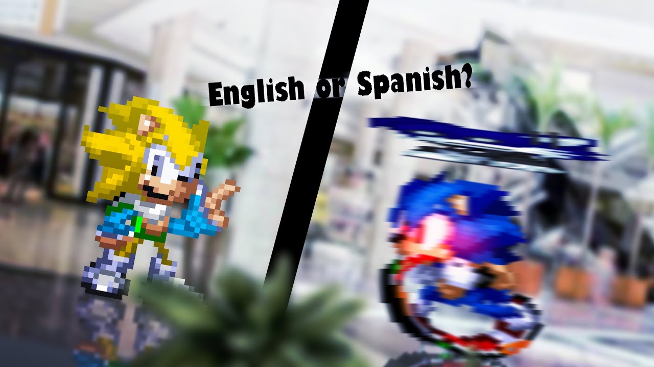 English or Spanish? (sprite animation) - YouTube