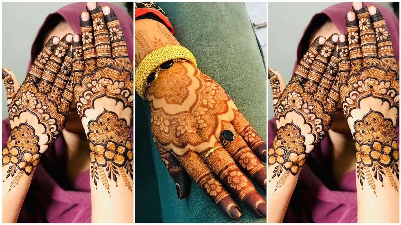 Easy Back Hand Mehndi Design|New Floral Mehndi Design|Back Hand Mehndi ...