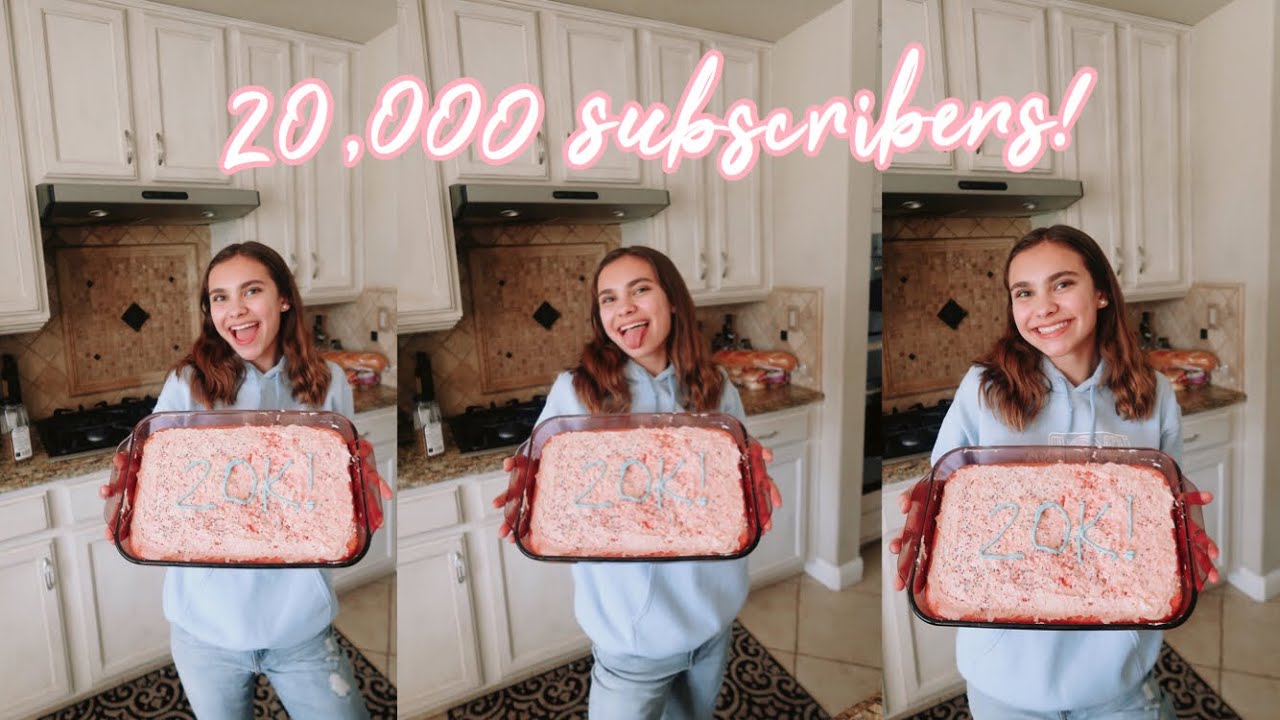 baking a cake for 20,000 subscribers! - YouTube