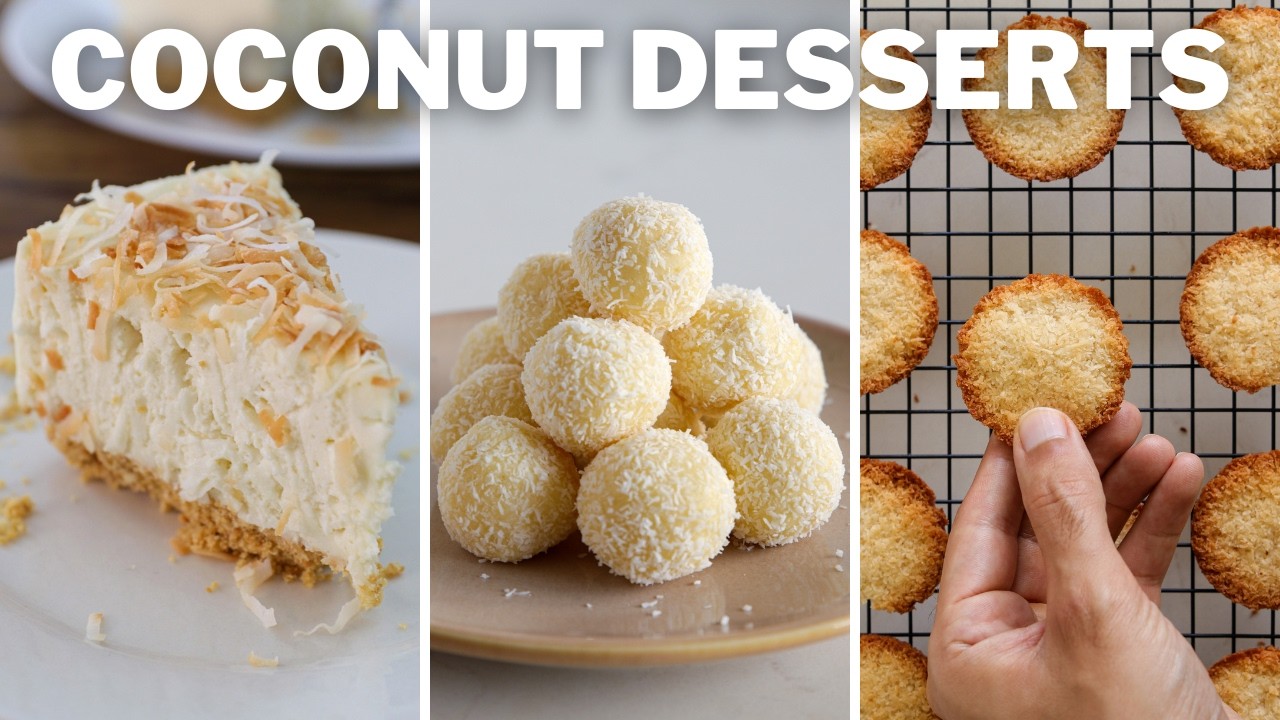6 Easy Coconut Dessert Recipes - YouTube