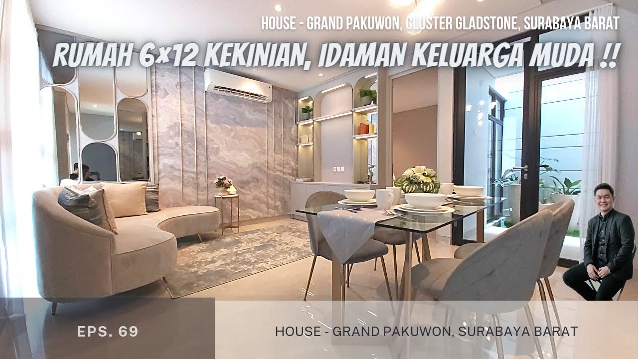 GRAND PAKUWON RUMAH MODERN IDAMAN 6x12 CLUSTER GLADSTONE SURABAYA BARAT ...