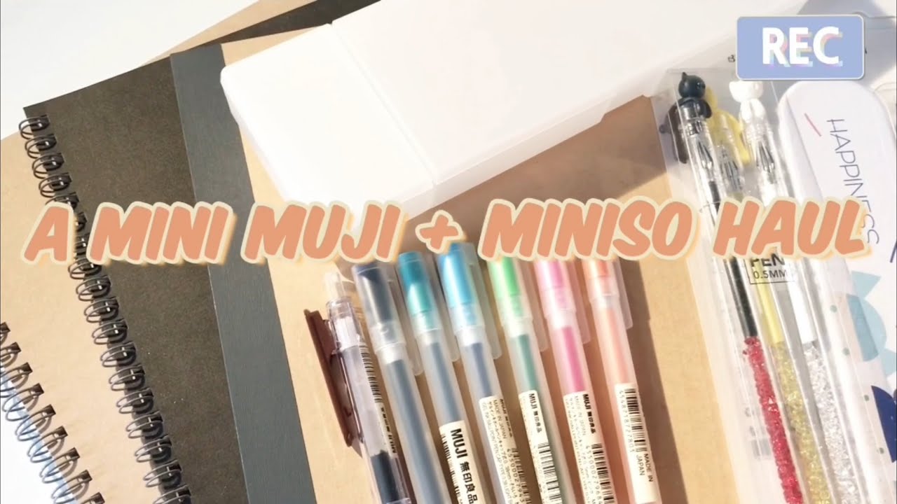 a mini muji + miniso haul - YouTube