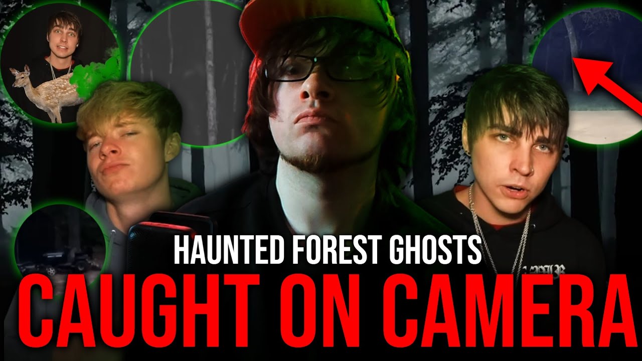 Reacting to Haunted Forest Ghosts Caught on Camera ! by Sam and Colby ...