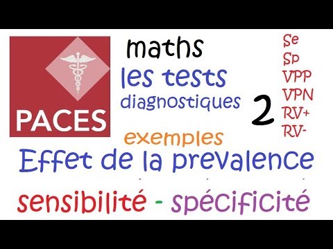 maths en LAS et PASS effet de la prevalence sur Se et Sp calcul de VPP et VPN -paces médecine ...