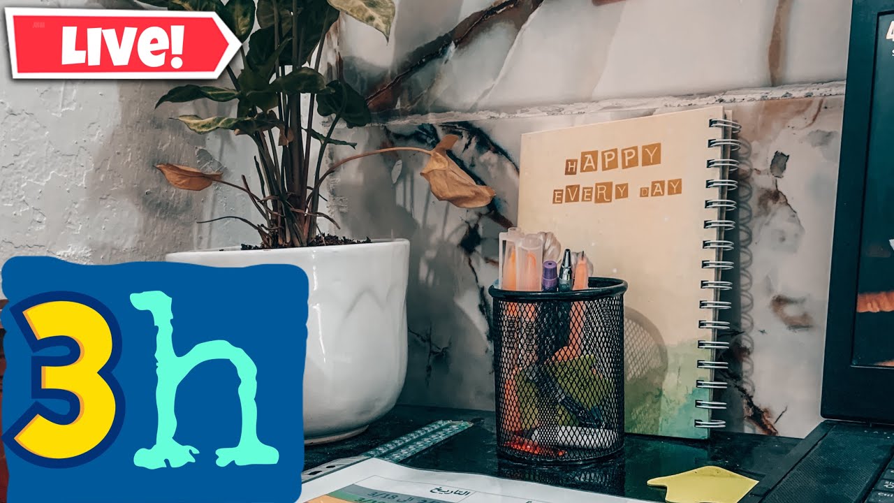 Study with me|3 hours 🌙 - YouTube