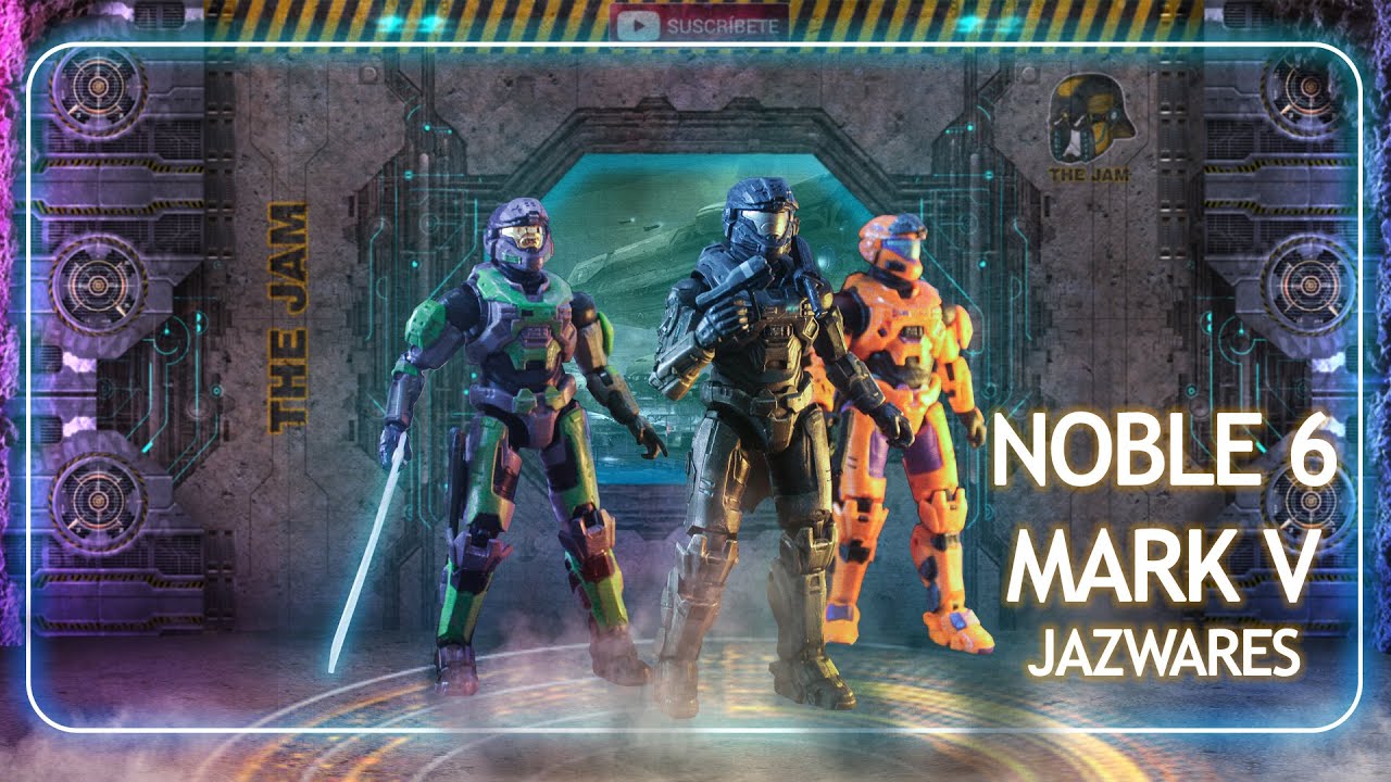 ¡REVIEW 4X1!- Noble Six, Mark V - THE SPARTAN COLLECTION- JAZWARES ...