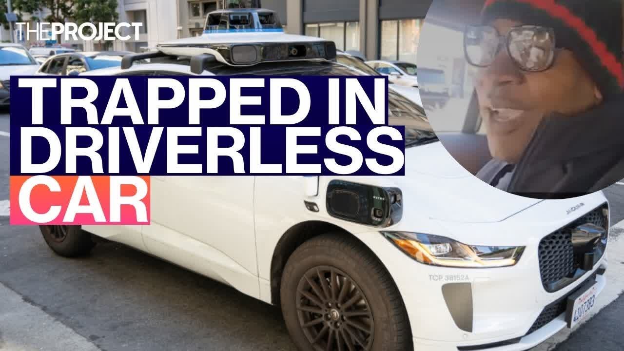 Man Freed From Malfunctioning Self-Driving Car - YouTube