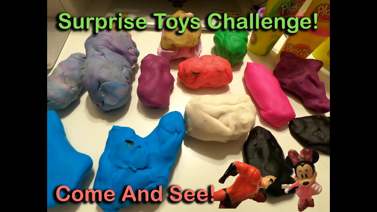 Play Doh Mystery Toy Surprise Challenge Part 1! - YouTube