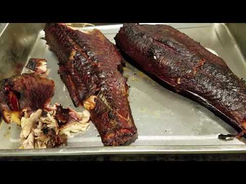 Smoked carp, falling off the bone - YouTube