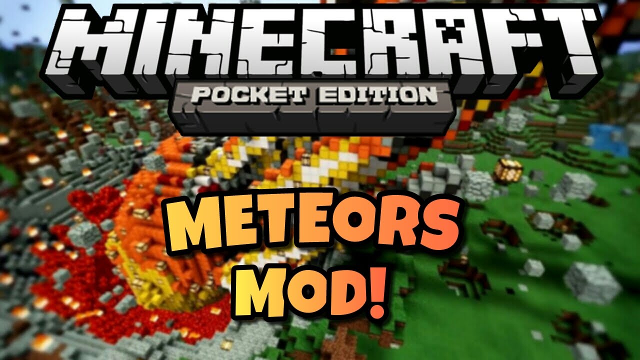 Meteors Mod - Minecraft Pocket Edition - Mod Showcase [0.10.4] - YouTube