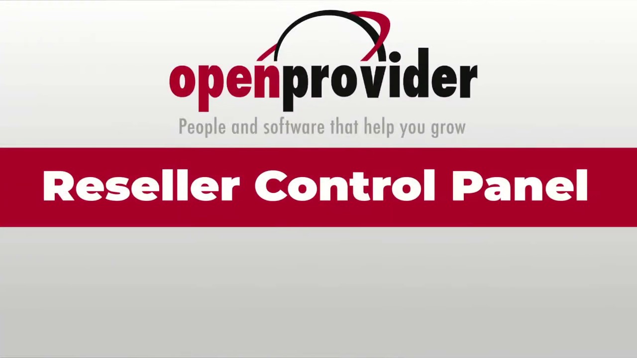 1. Reseller Control Panel overview - YouTube