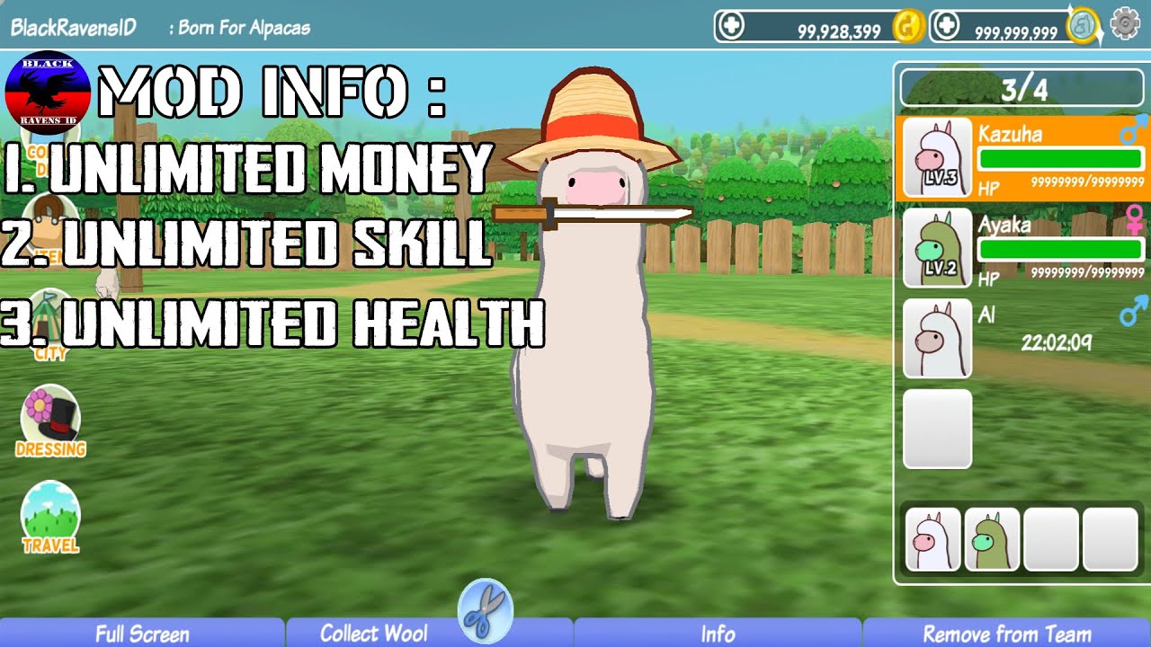 Alpaca World HD+ v3.5.4 || Mod Unlimited Money, Skill, and Health ...